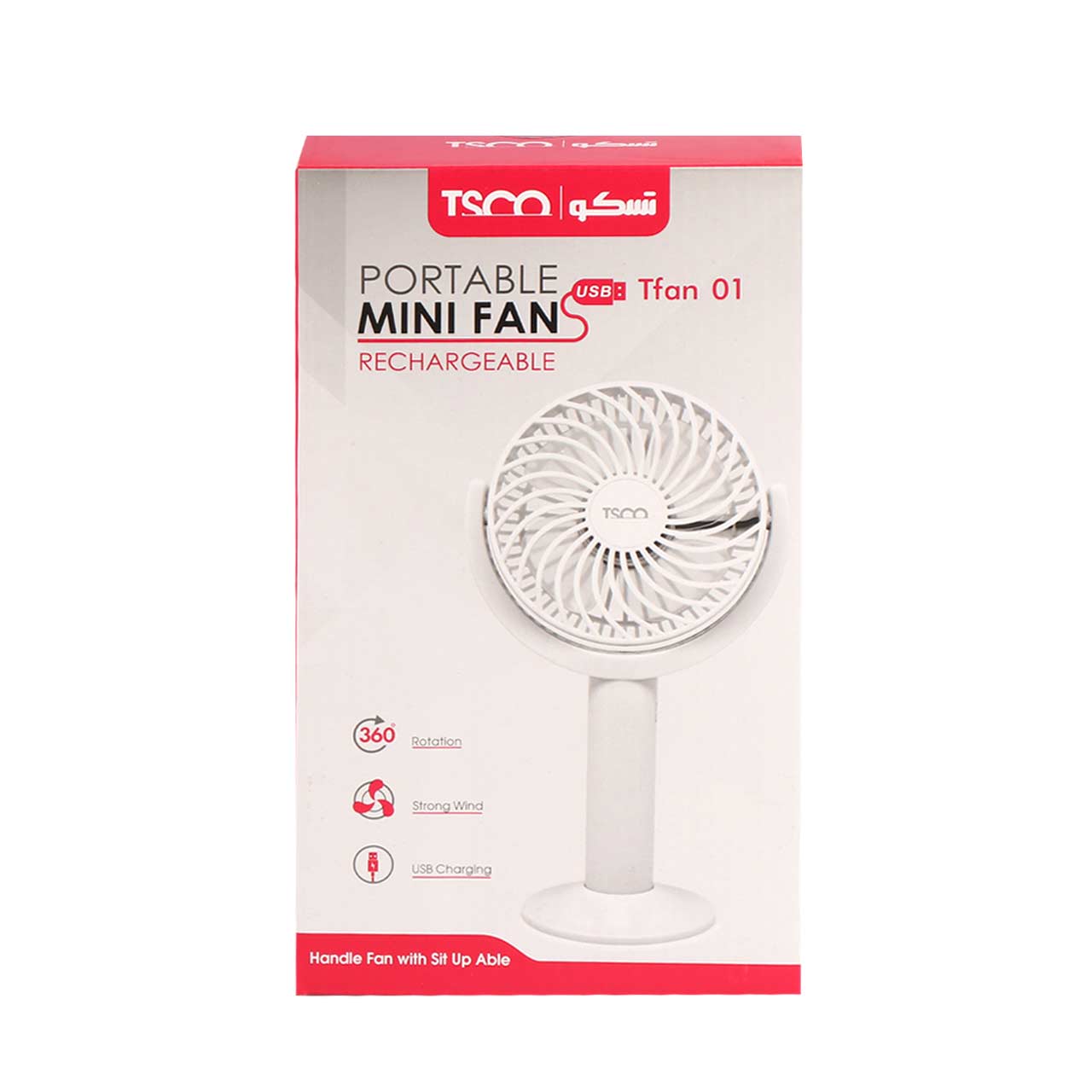 مینی پنکه شارژی تسکو مدل T Fan 01 - مشکی - فروشگاه - پنل فروشگاهی eways