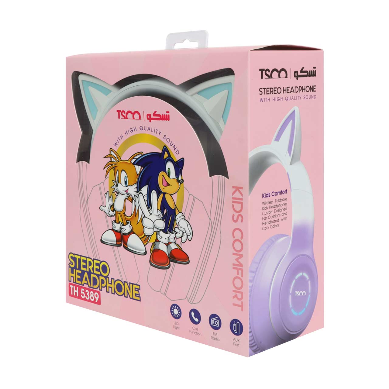 هدفون فانتزی بی سیم TSCO مدل TH 5389 - آبی - فروشگاه - پنل فروشگاهی eways