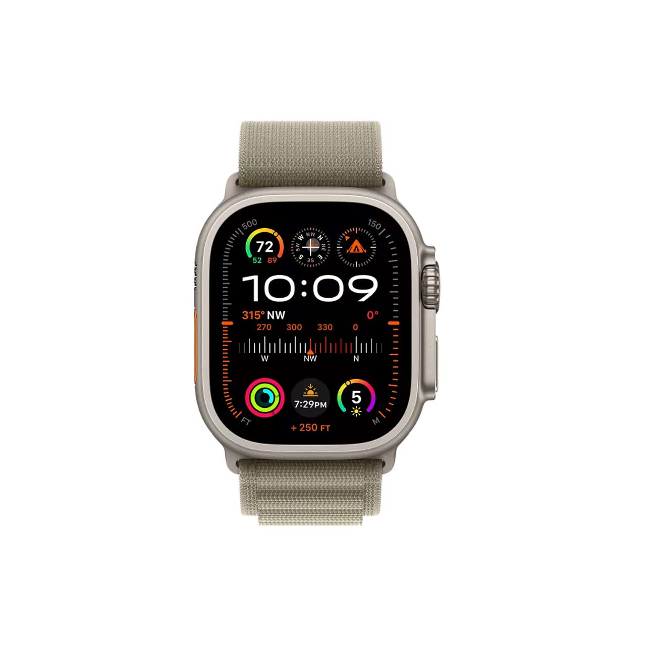 ساعت هوشمند اپل واچ Ultra 2 مدل Titanium Olive Alpine loop-49MM MREY3LL ...