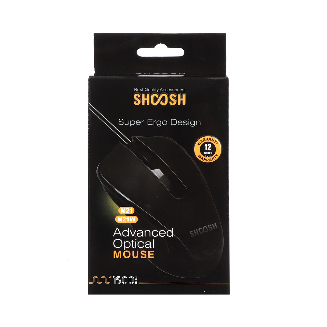 ماوس باسیم Shoosh مدل M21 - سفید - فروشگاه - پنل فروشگاهی eways