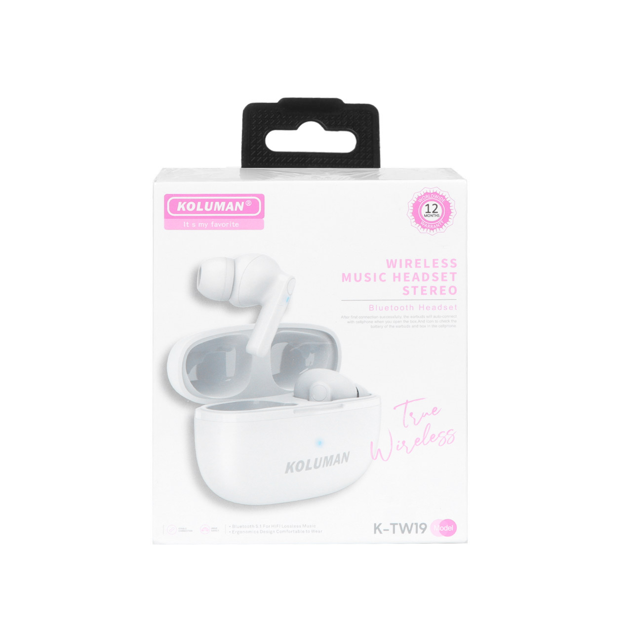 ایرفون بی سیم Koluman مدل K-TW19 - سفید (گارانتی یکساله PMC) - فروشگاه - پنل فروشگاهی eways