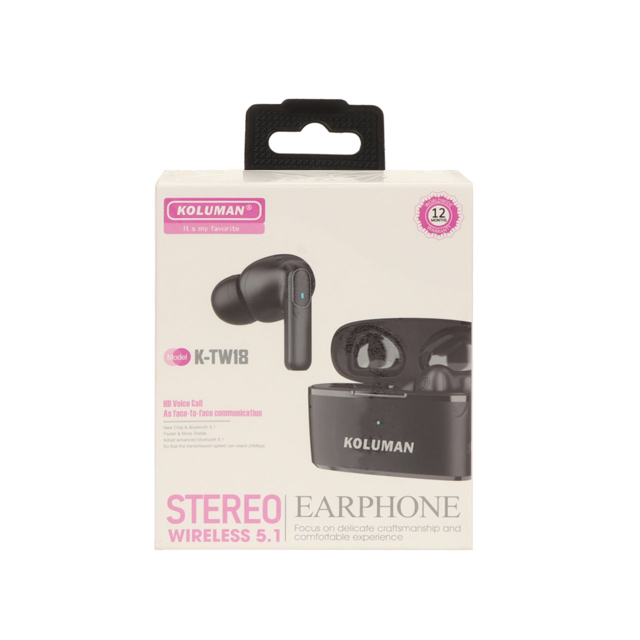 ایرفون بی سیم Koluman مدل K-TW18 - مشکی (گارانتی یکساله PMC) - فروشگاه - پنل فروشگاهی eways