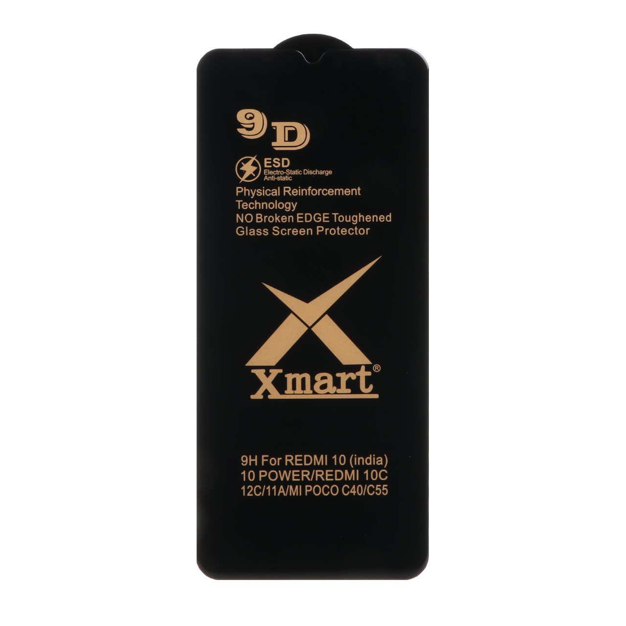 محافظ صفحه نمایش شیشه ای Full Cover X Mart 9d Esd مدل Xiaomi Redmi 10c