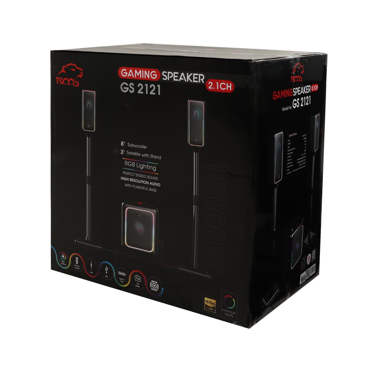 اسپیکر بی سیم گیمینگ Tsco مدل GS 2121 - مشکی - فروشگاه - پنل فروشگاهی eways