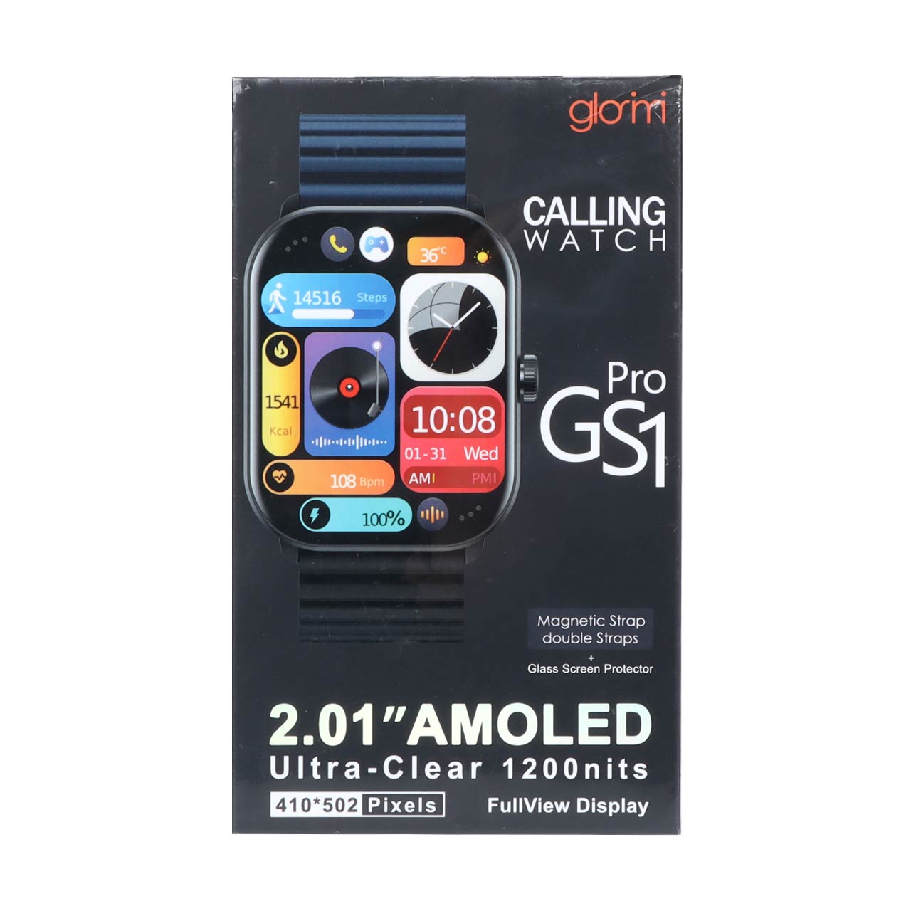 ساعت هوشمند Glorimi مدل GS1 Pro - مشکی آبی (گارانتی 18 ماهه شرکتی ...