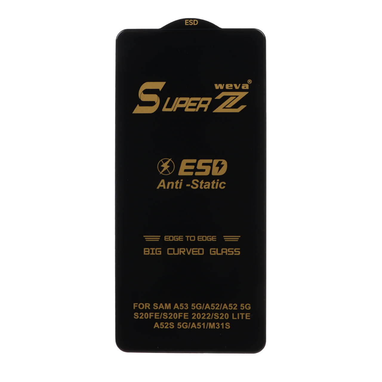محافظ صفحه نمایش شیشه ای آنتی استاتیک Full Cover Super Z Weva Esd مدل