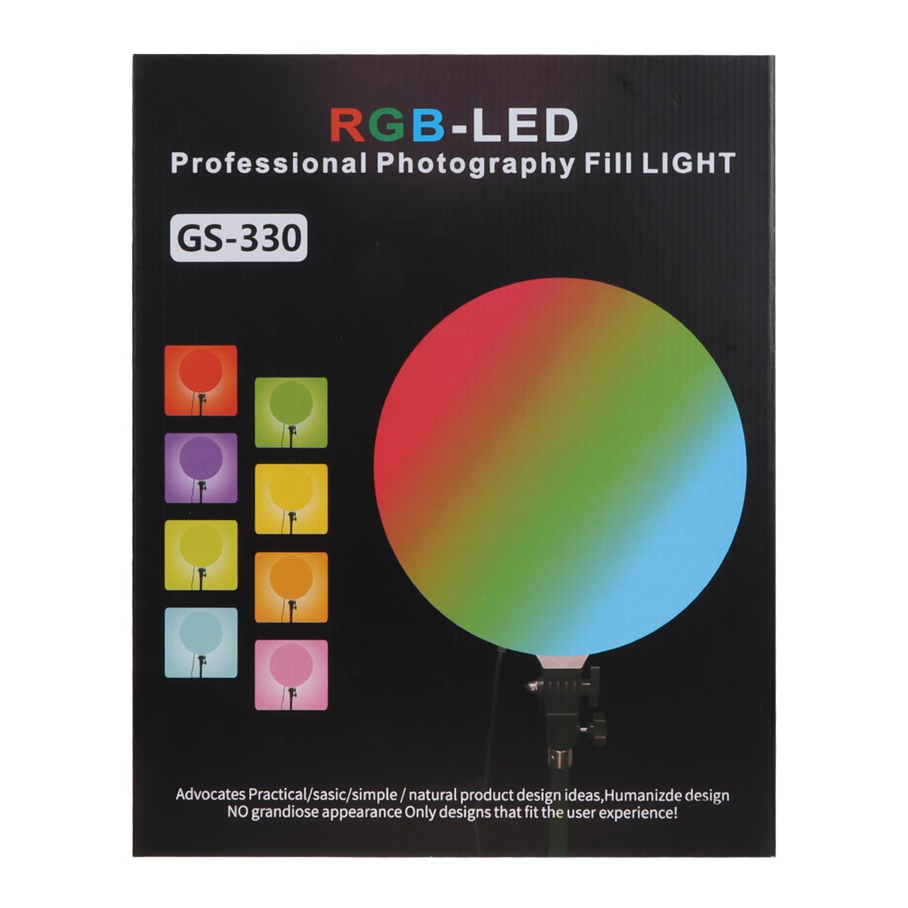 رینگ لایت RGB مدل GS-330 (بدون پایه) - MMS - فروشگاه - پنل فروشگاهی eways