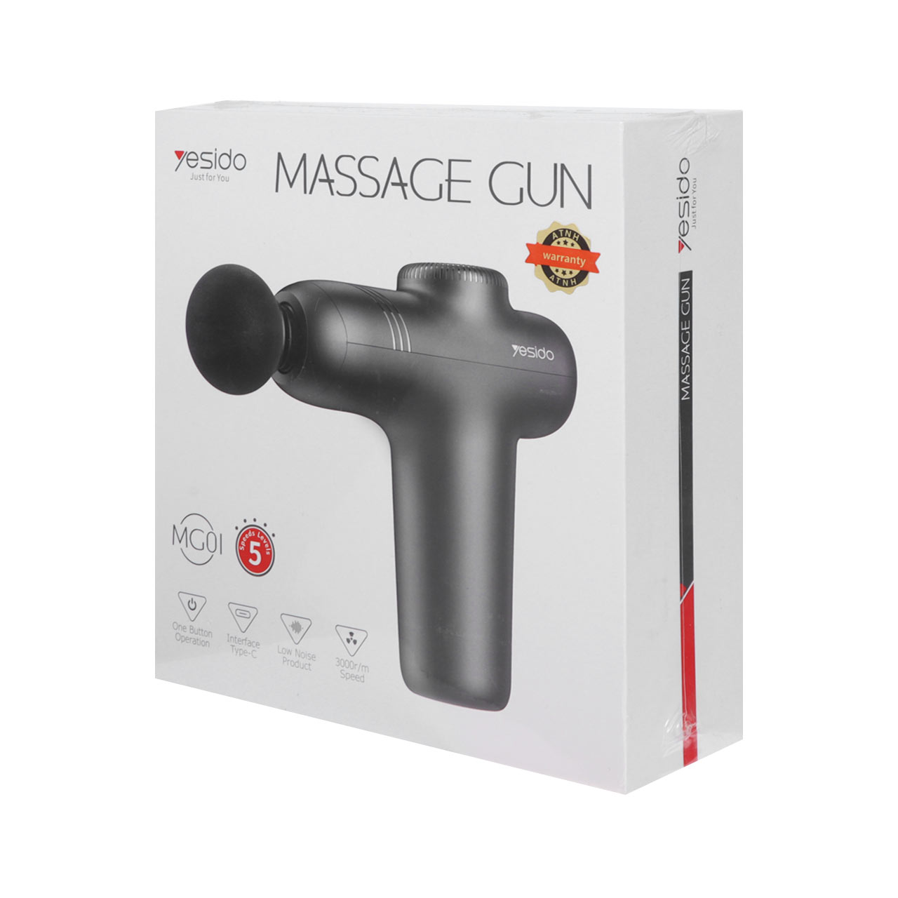 ماساژور شارژی تفنگی Yesido Massage Gun مدل MG01 - مشکی - GRM - فروشگاه - پنل فروشگاهی eways