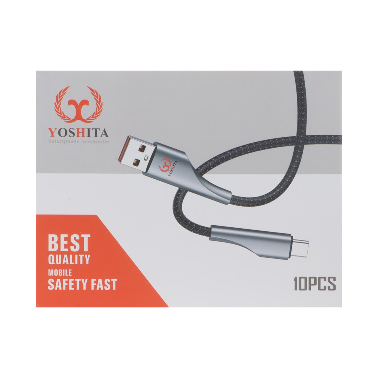 پک 10 عددی کابل شارژ فست پاوربانک YOSHITA Type-C To Type-C مدل YC-015 - مشکی - MMS - فروشگاه ...