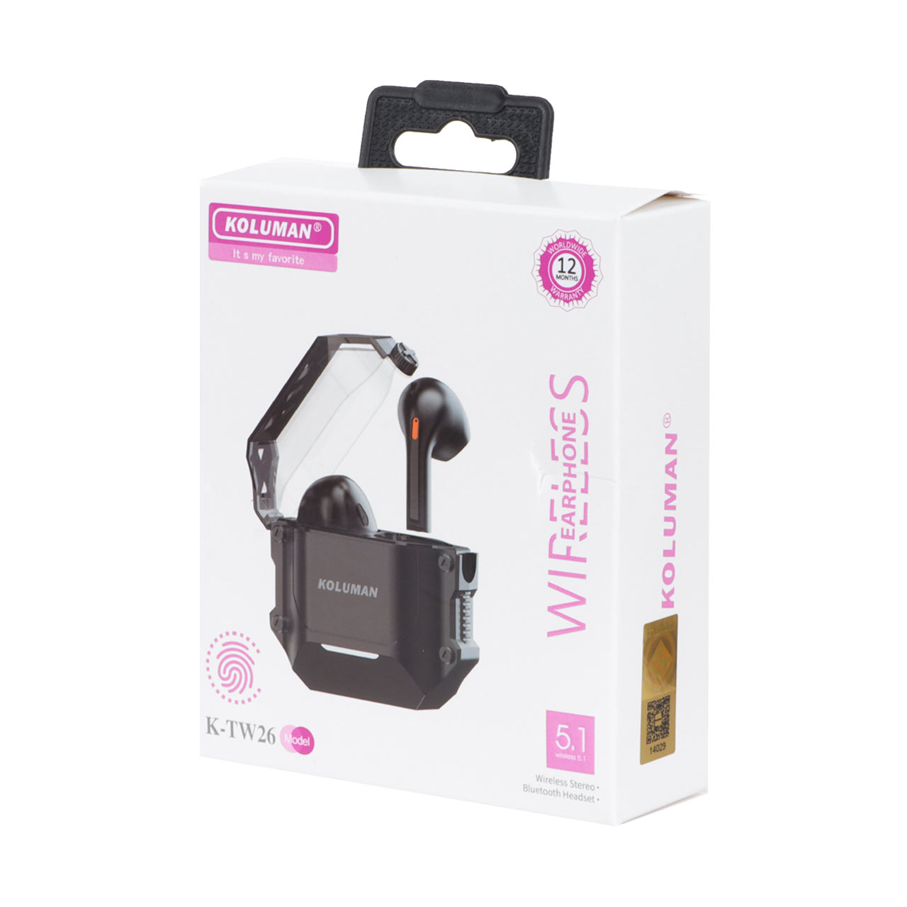 ایرفون بی سیم Koluman مدل K-TW26 - مشکی (گارانتی یکساله PMC) - فروشگاه - پنل فروشگاهی eways