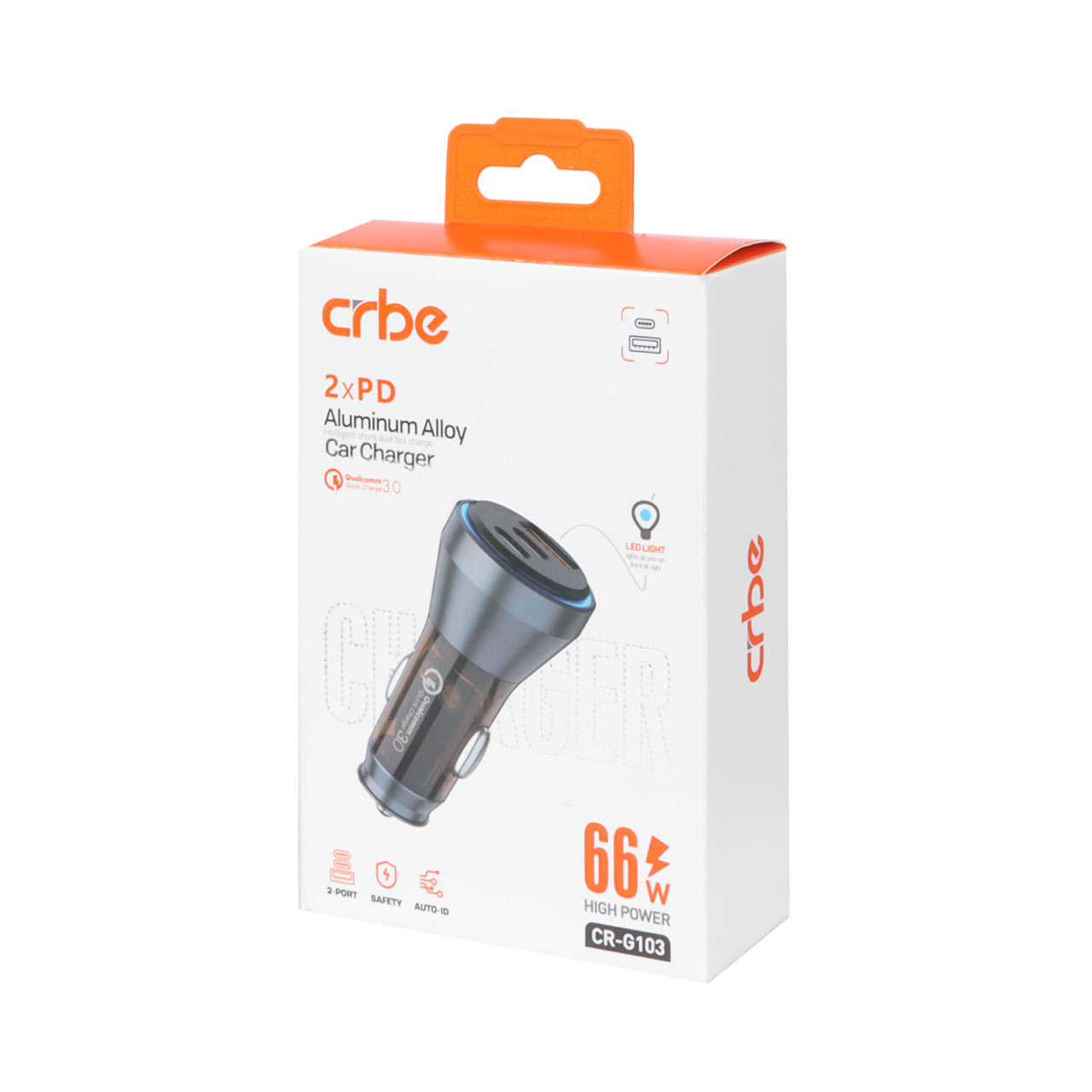 شارژر فندکی فست و PD سه پورت Crbe مدل CR-G103 66W - خاکستری (گارانتی یکساله PMC) - فروشگاه - پنل ...