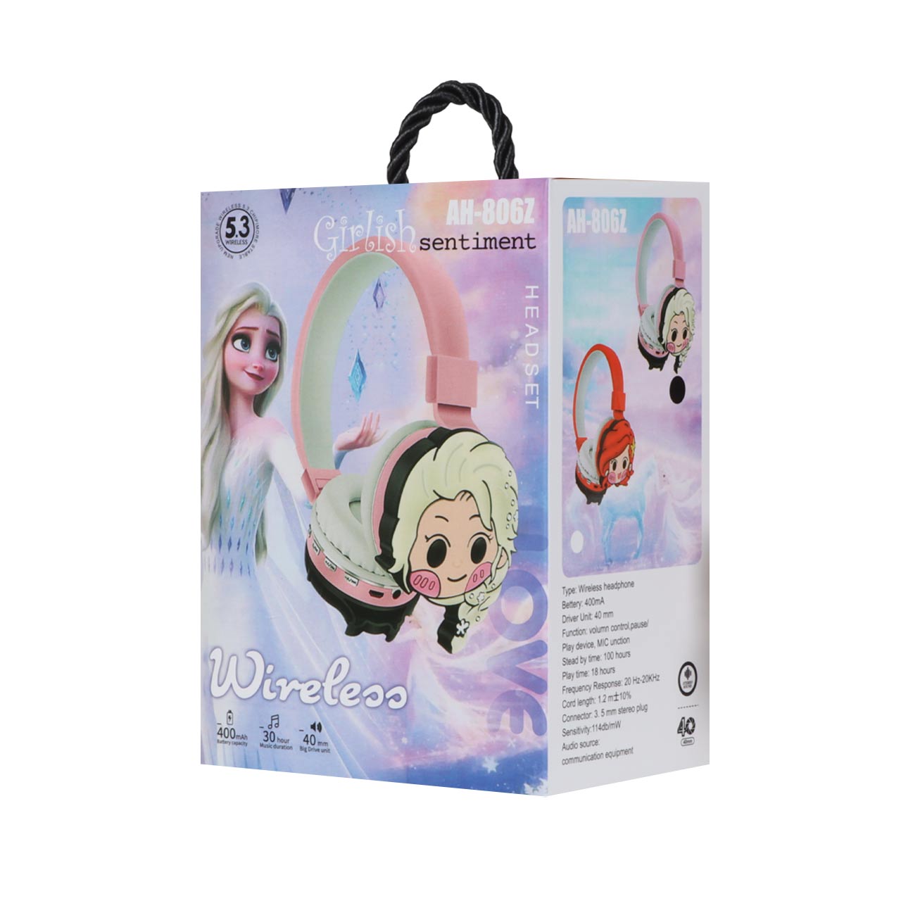 هدفون فانتزی بی سیم مدل AH-806Z - صورتی - MMS - فروشگاه - پنل فروشگاهی eways