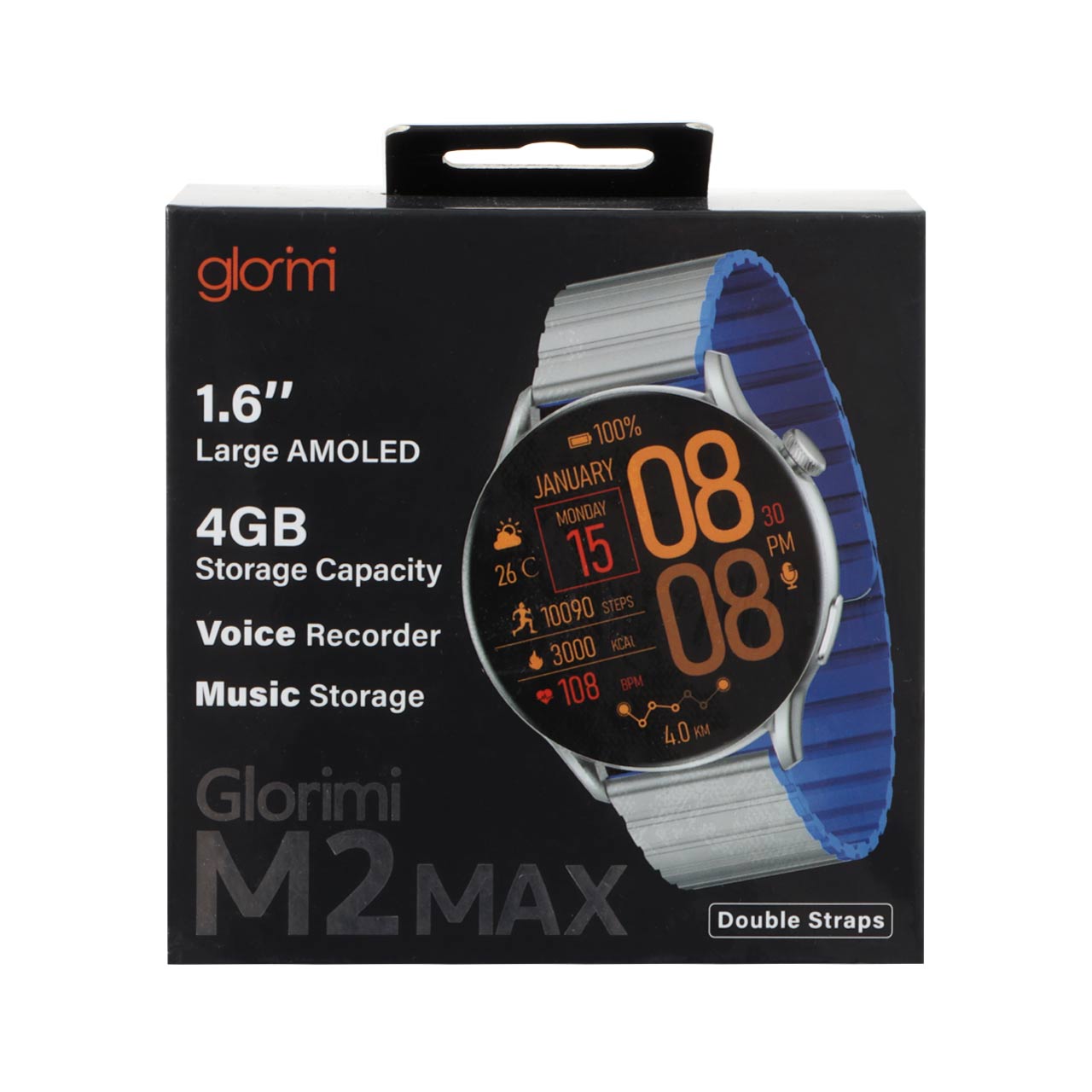 ساعت هوشمند Glorimi مدل M2 MAX - نقره ای آبی (گارانتی 18 ماهه شرکتی) - فروشگاه - پنل فروشگاهی eways