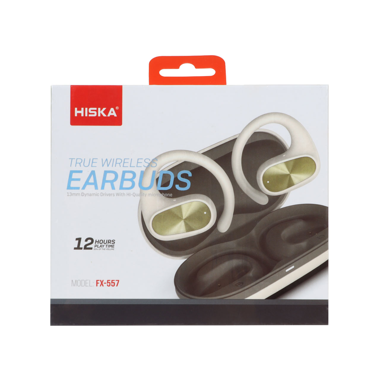 ایرفون بی سیم HISKA مدل FX-557 - سفید - فروشگاه - پنل فروشگاهی eways