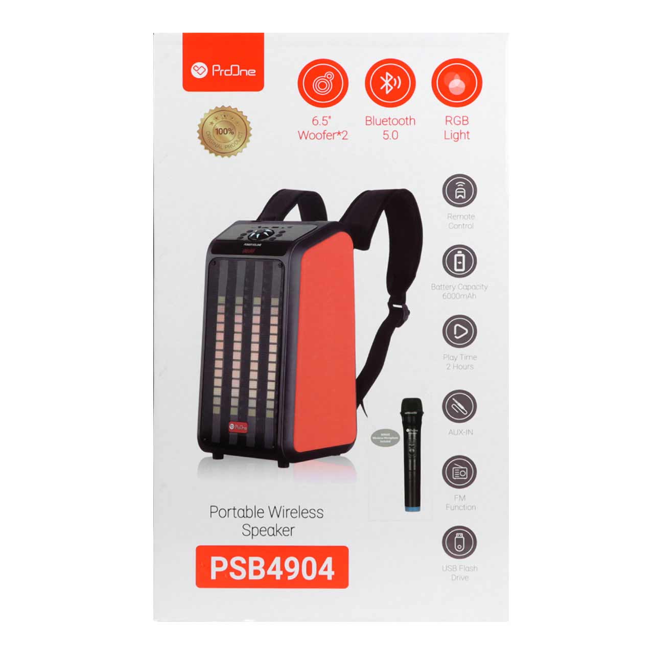 اسپیکر بی سیم ProOne مدل PSB4904 - مشکی - فروشگاه - پنل فروشگاهی eways