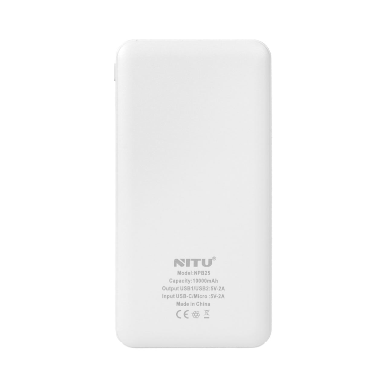 پاوربانک NITU 10W 10000mAh مدل NPB25 - مشکی - فروشگاه - پنل فروشگاهی eways