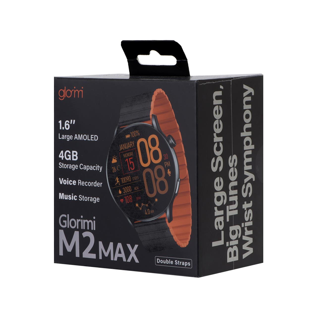 ساعت هوشمند Glorimi مدل M2 MAX - مشکی نارنجی (گارانتی 18 ماهه شرکتی) - فروشگاه - پنل فروشگاهی eways