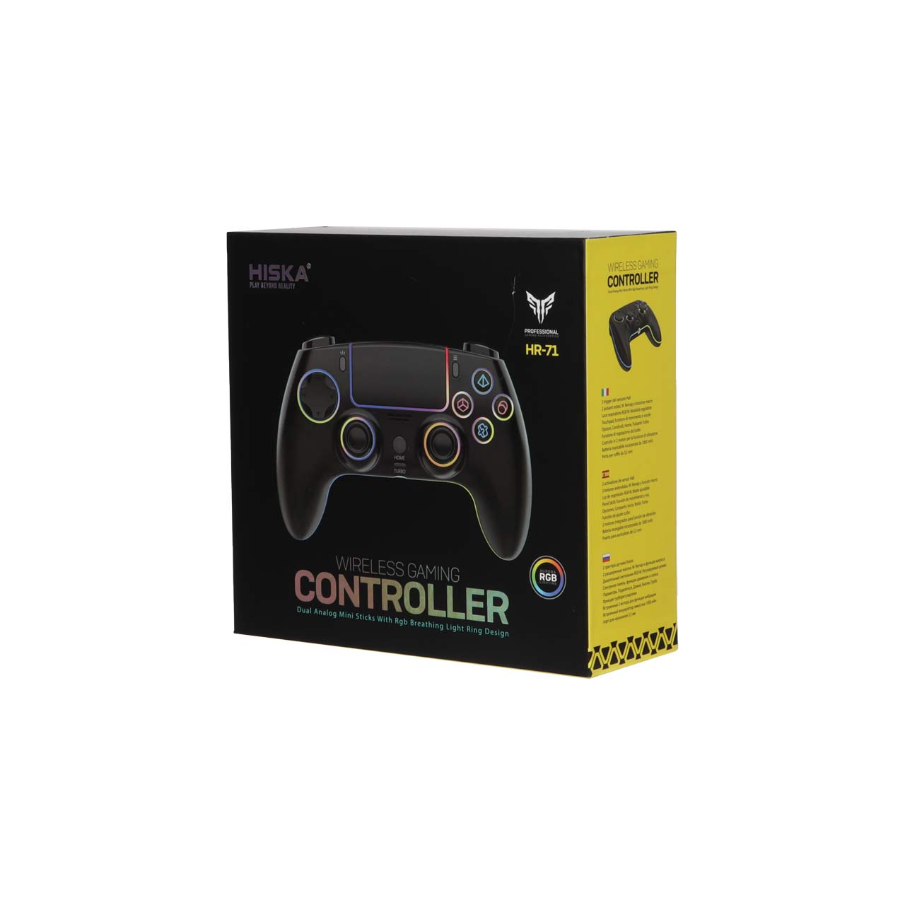 دسته بازی Hiska مدل HR71 - مشکی - فروشگاه - پنل فروشگاهی eways