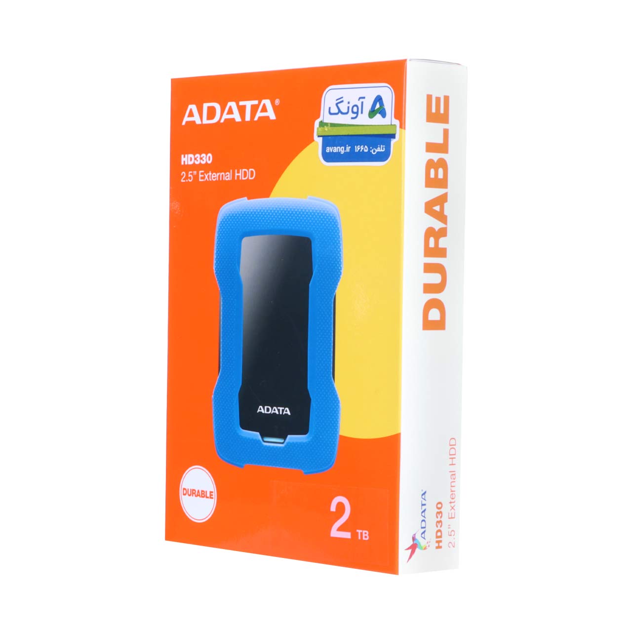 هارد اکسترنال ADATA مدل Durable HD330 ظرفیت 2TB - آبی + کیف هارد ADATA هدیه (گارانتی شرکت آونگ ...