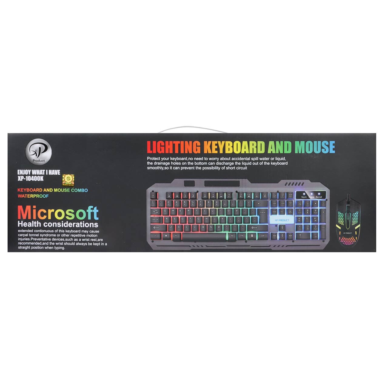 ماوس و کیبورد باسیم XP Product مدل XP-10400K - مشکی - فروشگاه - پنل فروشگاهی eways