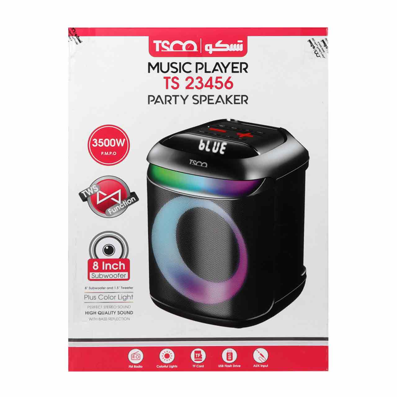 اسپیکر بی سیم TSCO مدل TS 23456 - مشکی - فروشگاه - پنل فروشگاهی eways