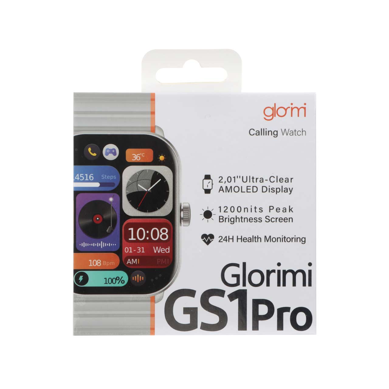 ساعت هوشمند Glorimi مدل GS1 Pro - نارنجی خاکستری (گارانتی 18 ماهه شرکتی ...