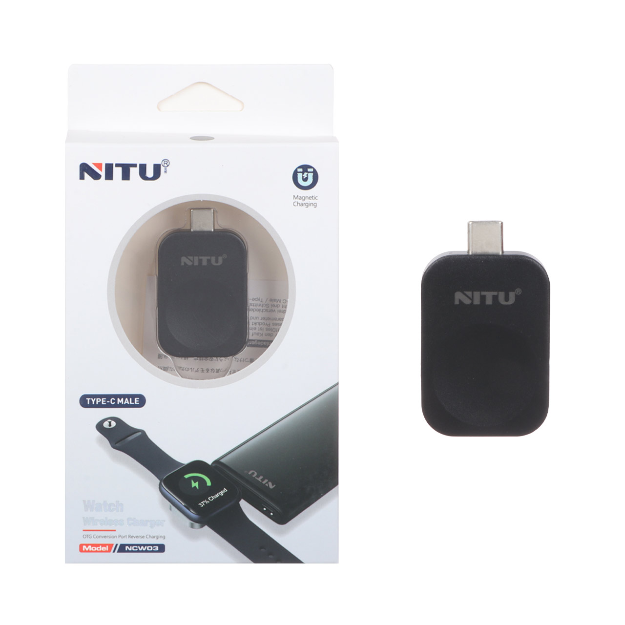 شارژر وایرلس ساعت هوشمند Nitu مدل NCW03 - مشکی - فروشگاه - پنل فروشگاهی eways