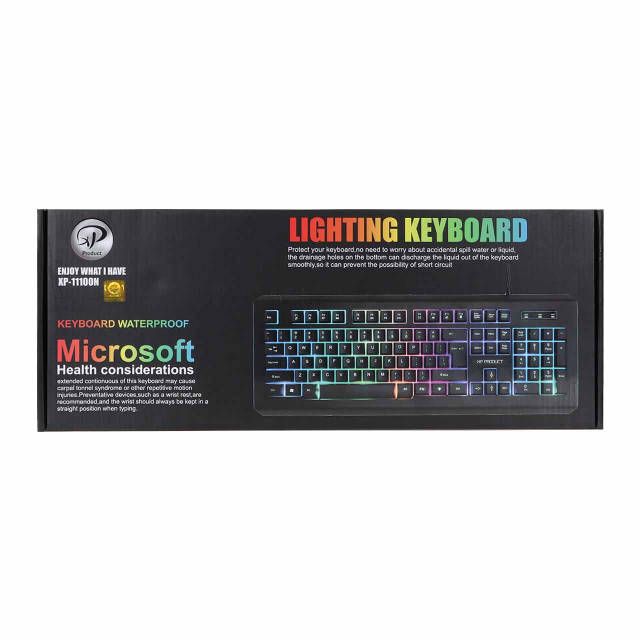 کیبورد با سیم گیمینگ XP Product مدل XP-11100N - مشکی - فروشگاه - پنل فروشگاهی eways