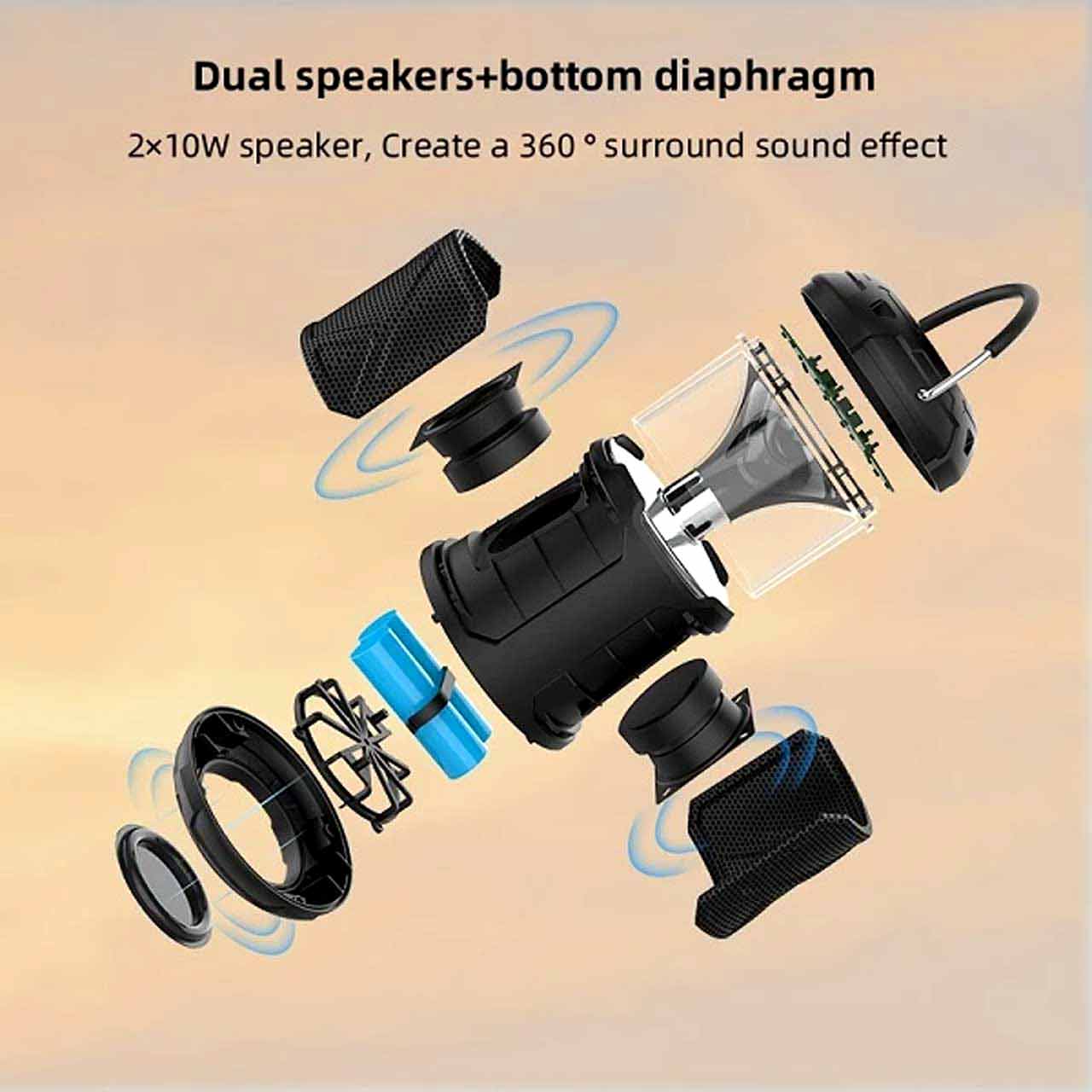 اسپیکر بی سیم ProOne مدل PSB4905 - سبز - فروشگاه - پنل فروشگاهی eways