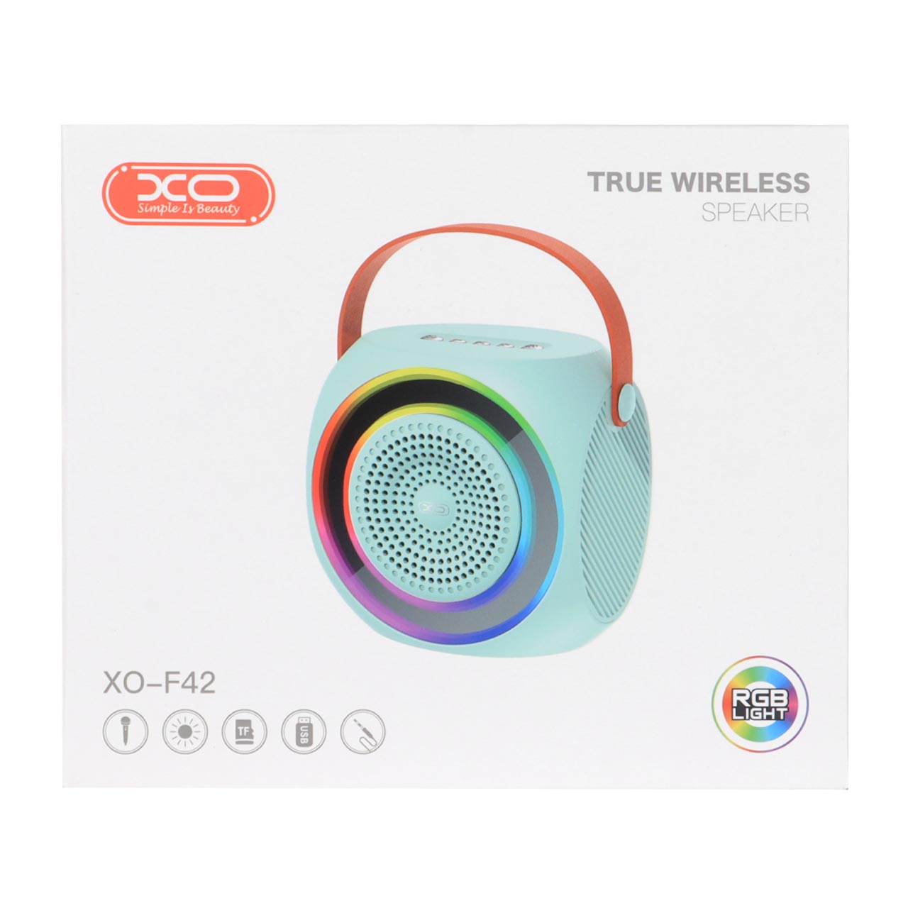 اسپیکر بی سیم XO مدل F42 - سبز آبی - فروشگاه - پنل فروشگاهی eways