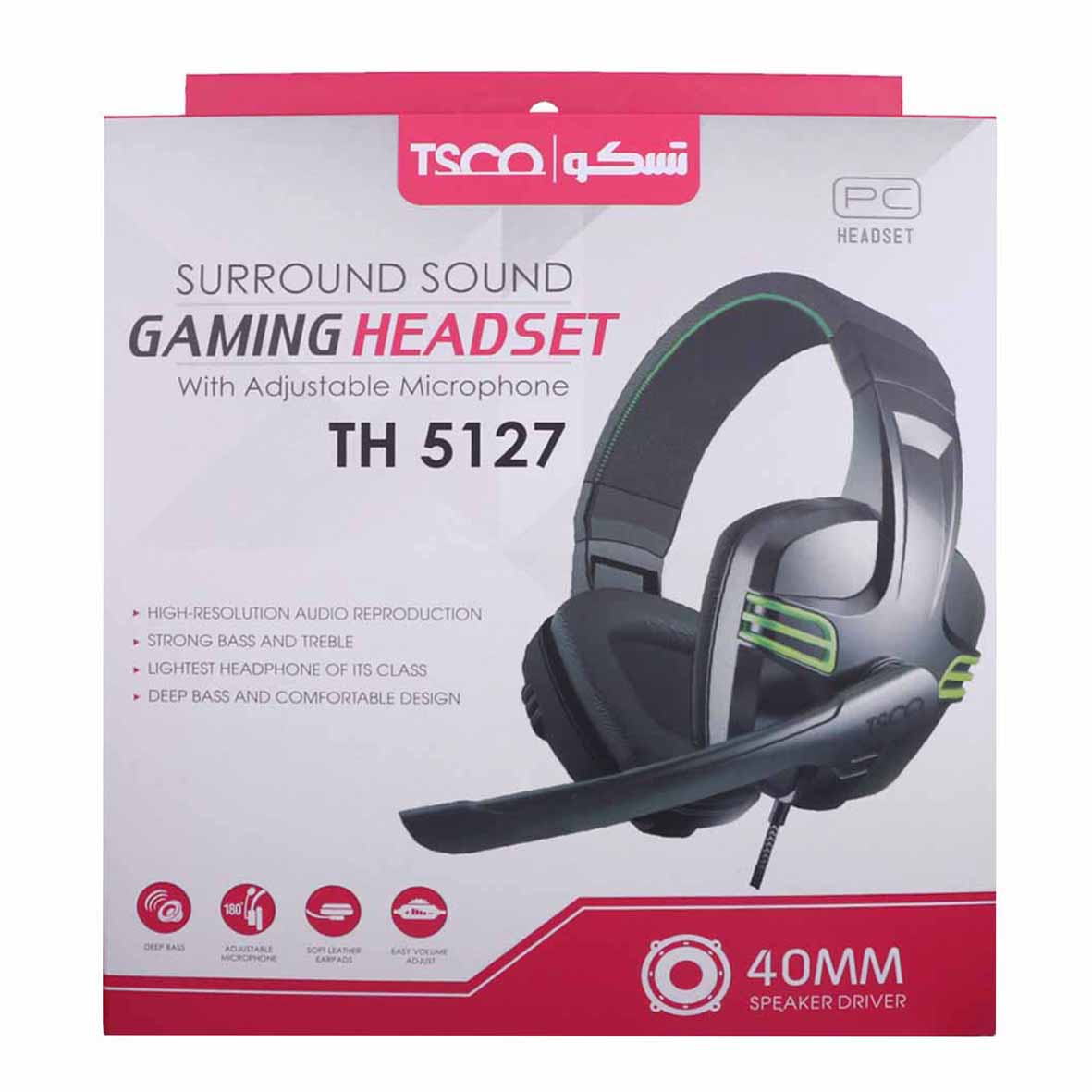 هدست باسیم تسکو TH 5127 - مشکی - فروشگاه - پنل فروشگاهی eways