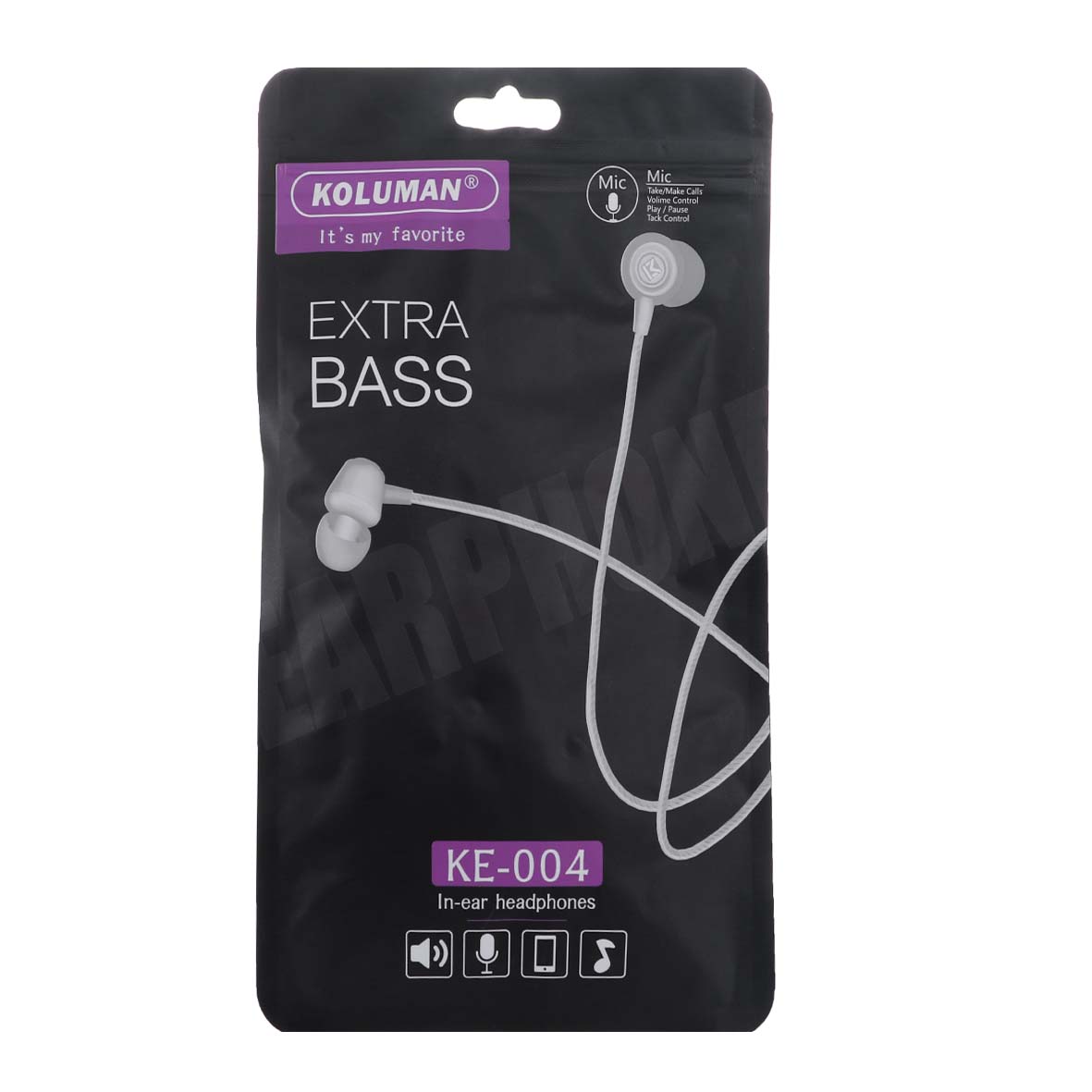 هدفون Koluman مدل KE-004 سفید - فروشگاه - پنل فروشگاهی eways