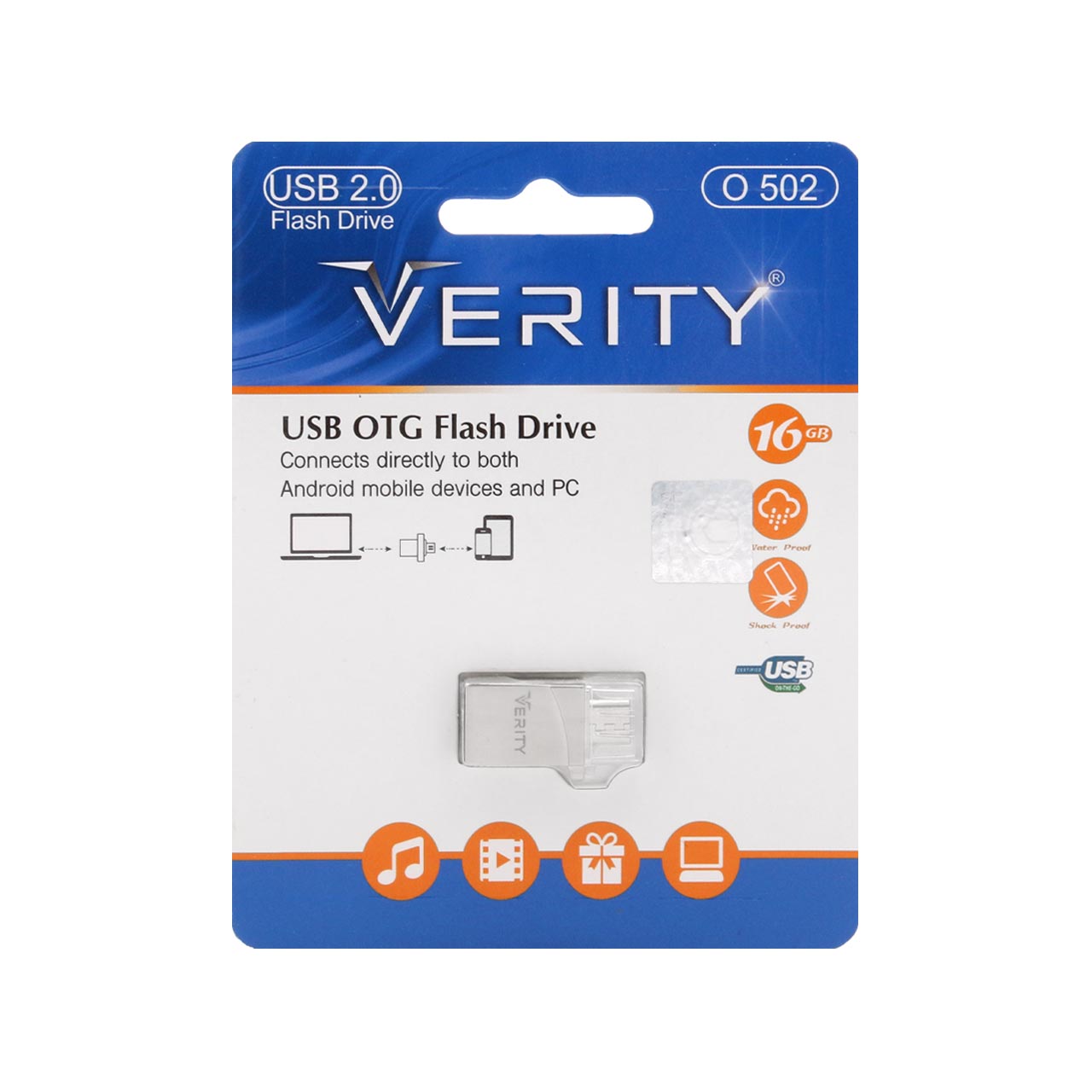 Verity O 502 USB2.0 USB OTG Flash Memory-16GB (گارانتی آسان سرویس ...