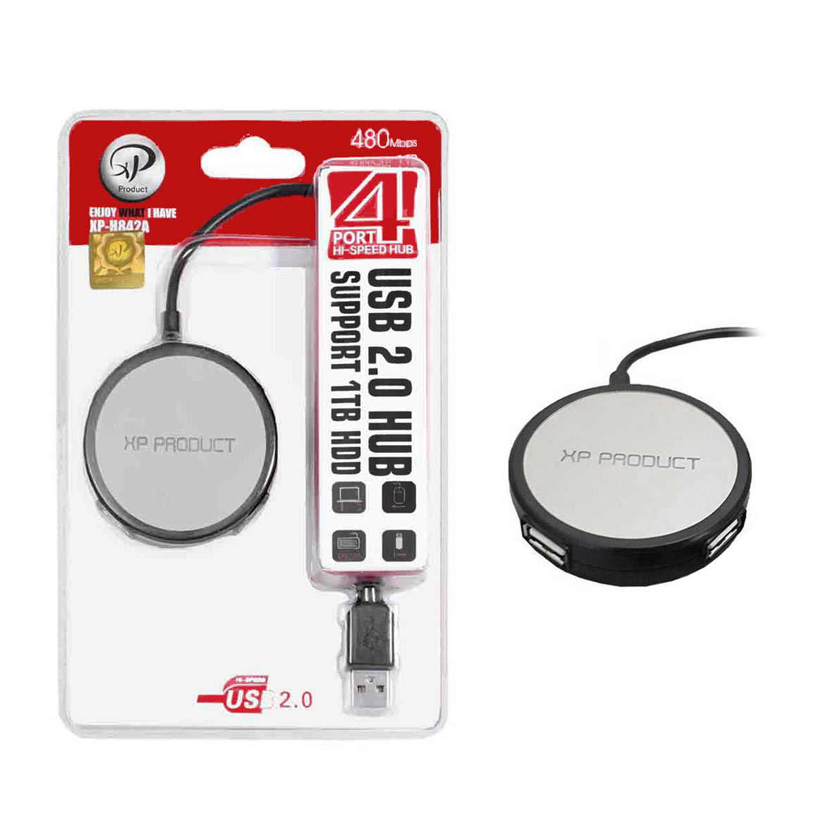 هاب 4 پورت USB2.0 ـ XP Product مدل XP-H842A-مشکی - فروشگاه - پنل فروشگاهی eways