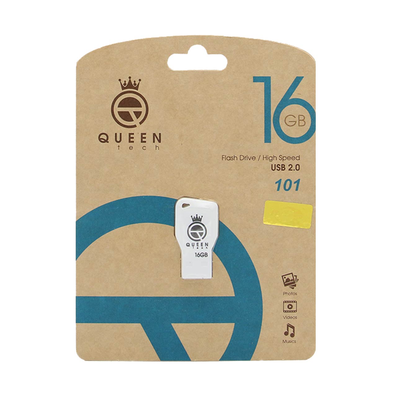 Queen tech-101 USB2.0 Flash Memory-16GB سفید (گارانتی مادام العمر شرکت آی تین) - فروشگاه - پنل ...
