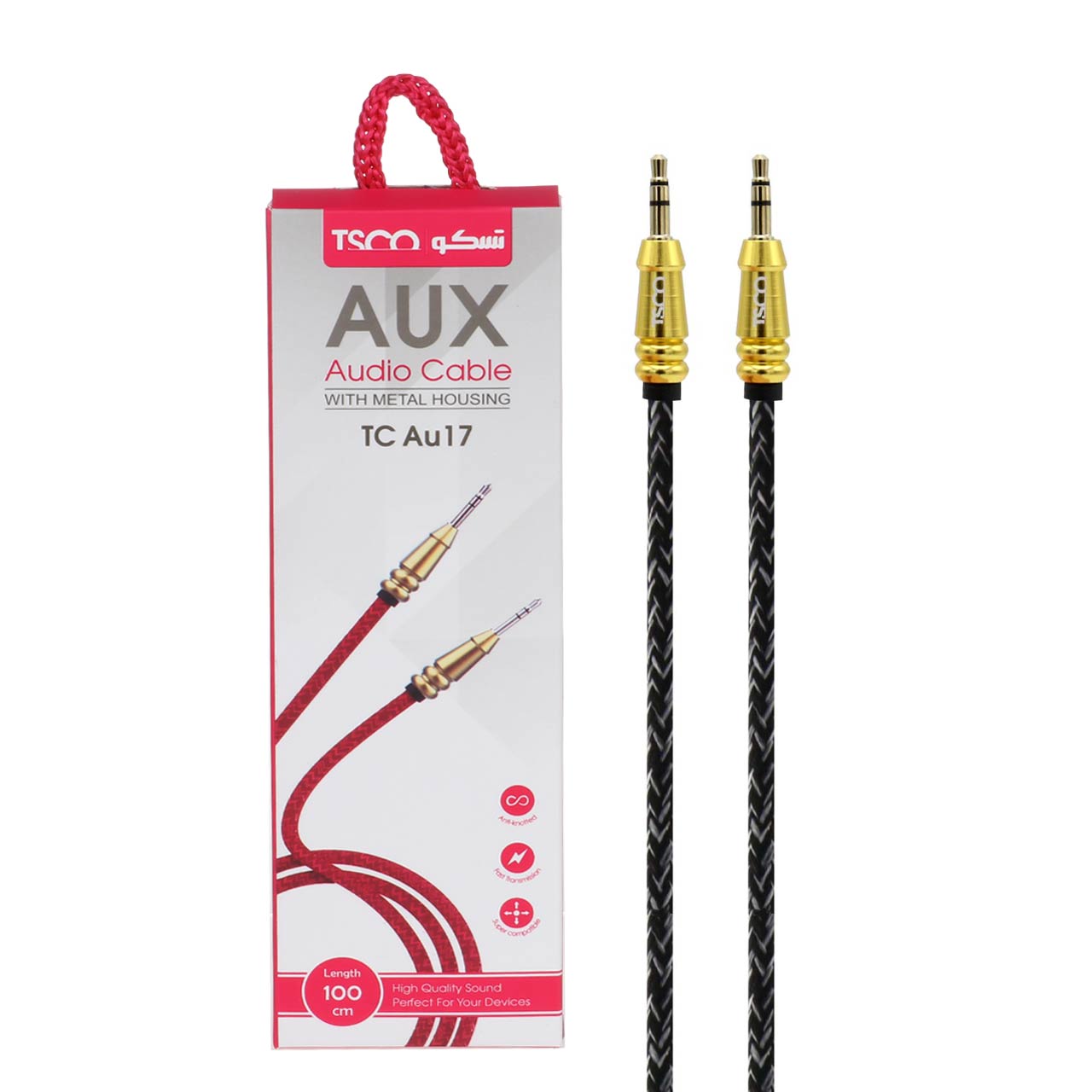 کابل صدا AUX تسکو TC AU17 - مشکی - فروشگاه - پنل فروشگاهی eways