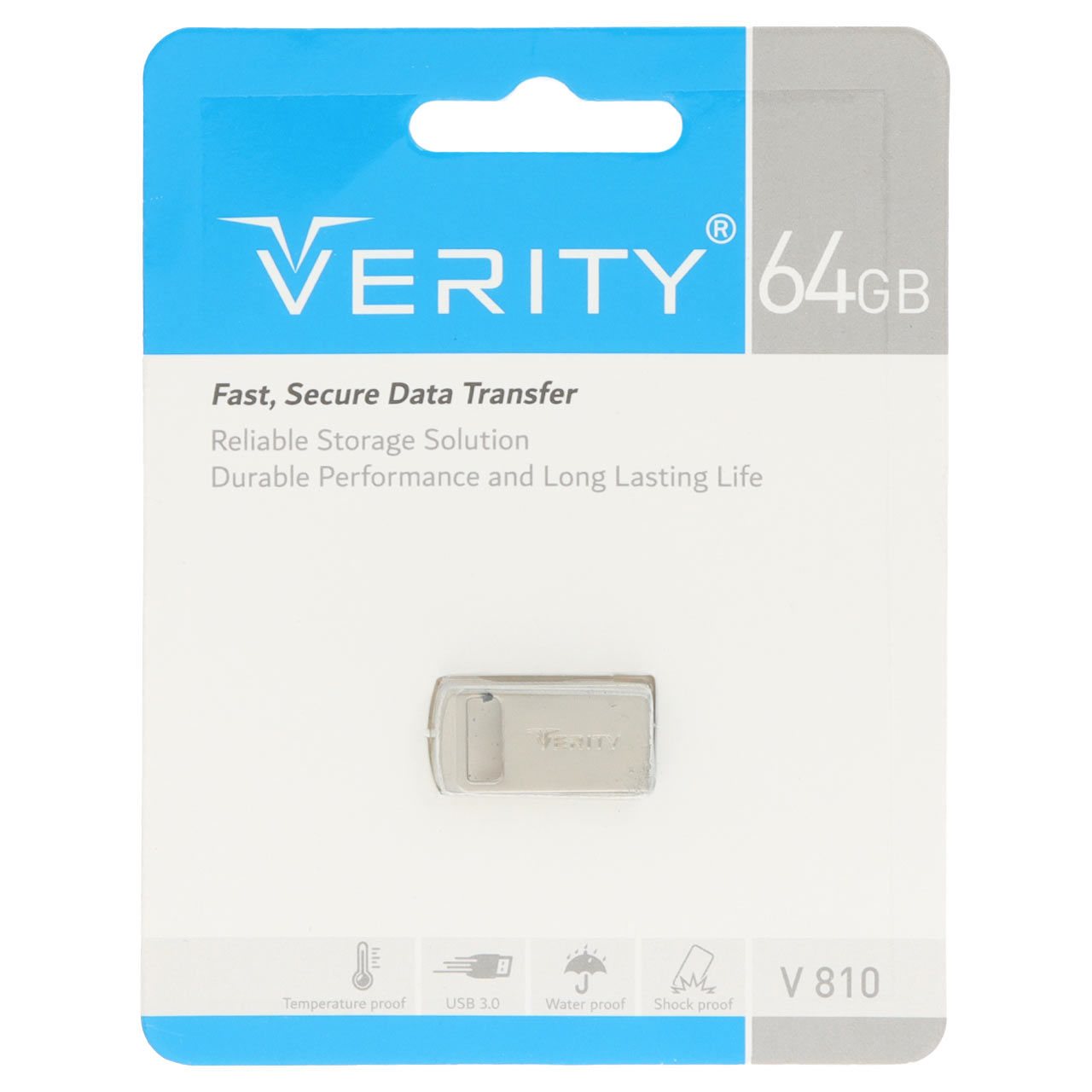 Verity V810 USB3.0 Flash Memory-64GB-(گارانتی آسان سرویس) نقره ای - فروشگاه - پنل فروشگاهی eways