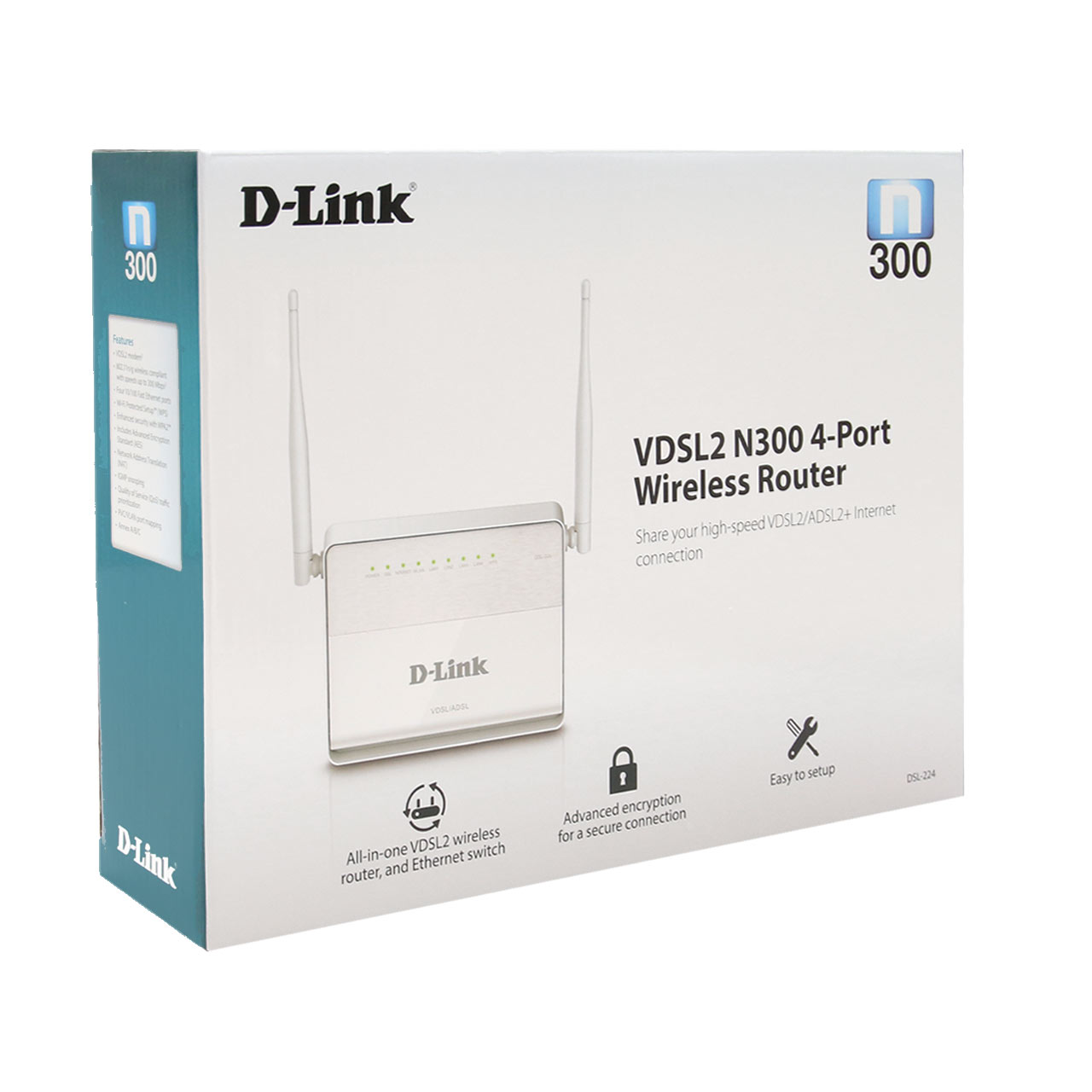 D-LINK DSL-224 300Mbps VDSL2 N300 4-Port Wireless مودم - فروشگاه - پنل ...