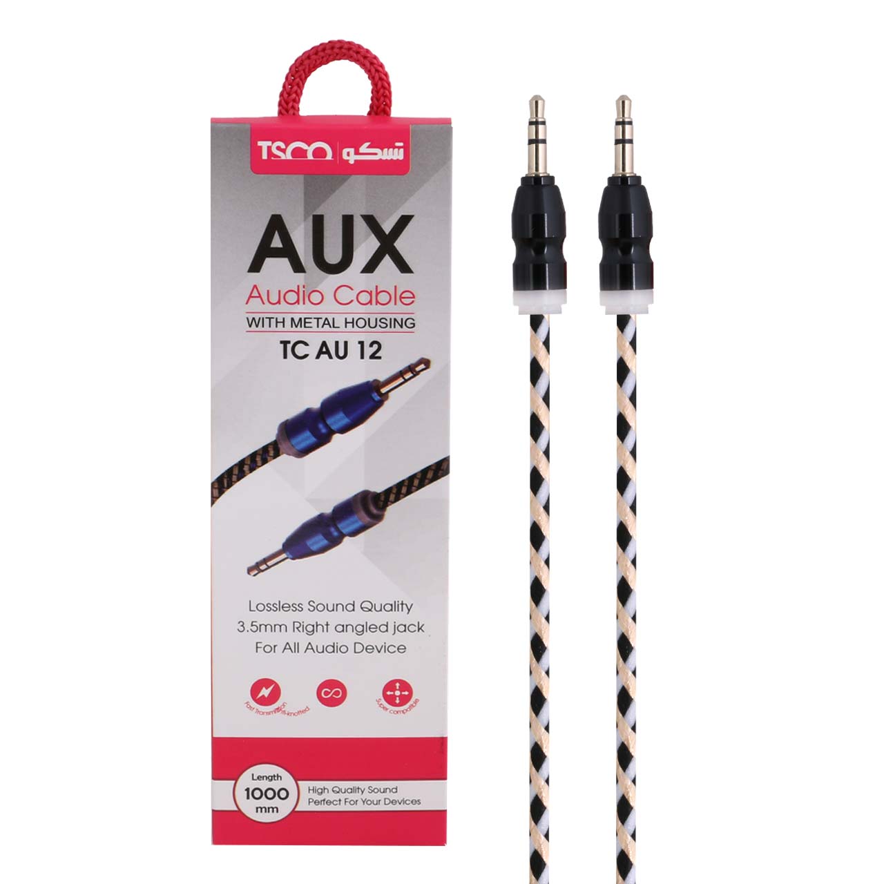 کابل صدا AUX تسکو TC AU12 - مشکی - فروشگاه - پنل فروشگاهی eways
