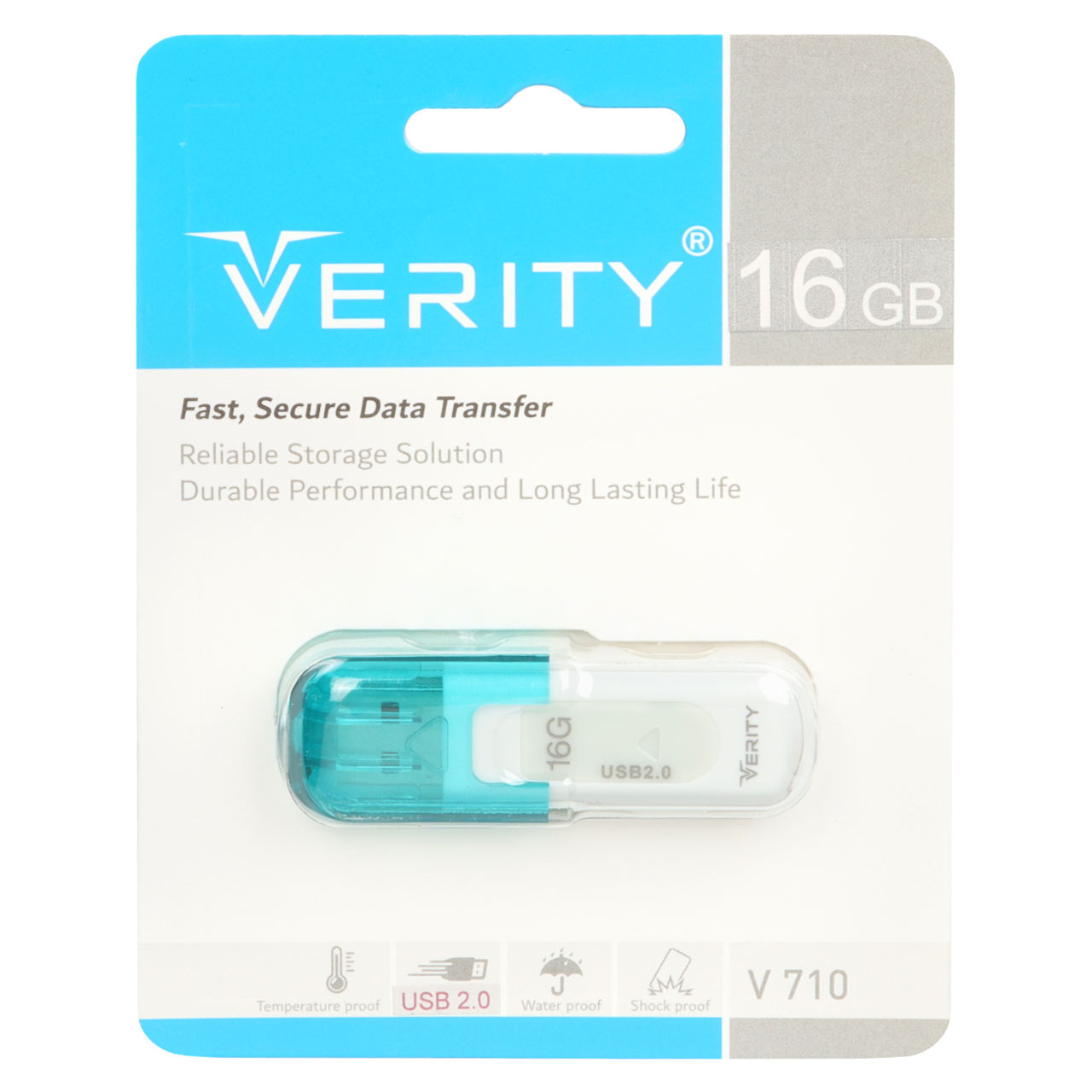 Verity V710 USB2.0 Flash Memory-16GB-(گارانتی آسان سرویس) سفید آبی - فروشگاه - پنل فروشگاهی eways