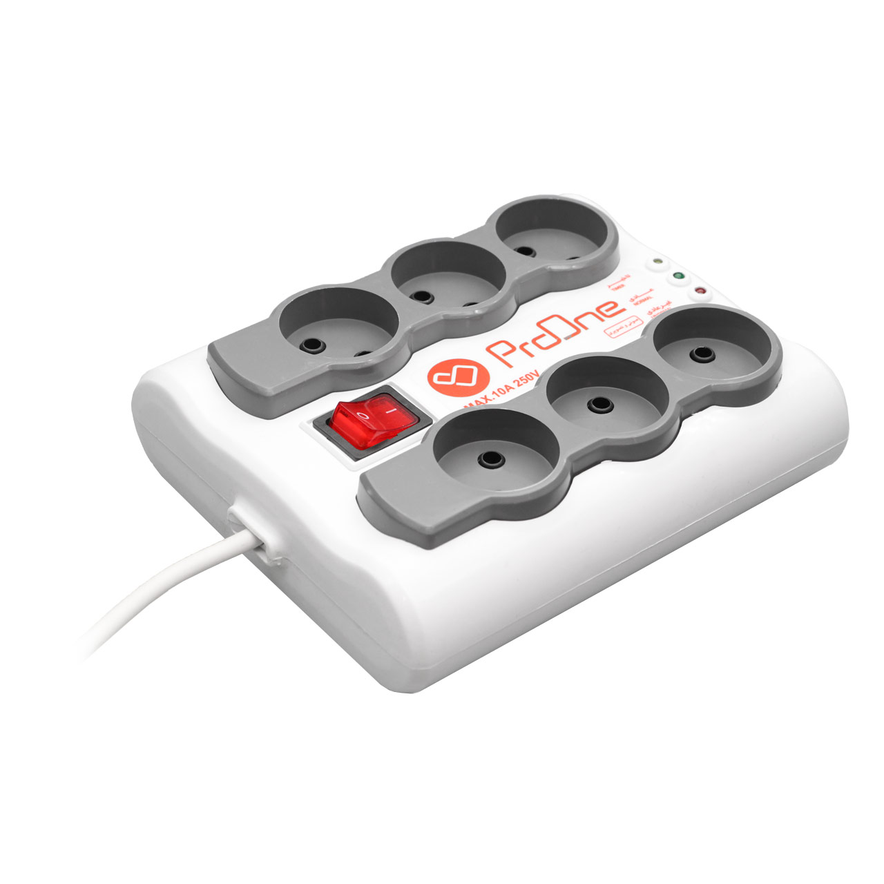 محافظ برق 6 خانه آنالوگ ProOne کلید دار1.5 متری مدل pps610 - فروشگاه - پنل فروشگاهی eways