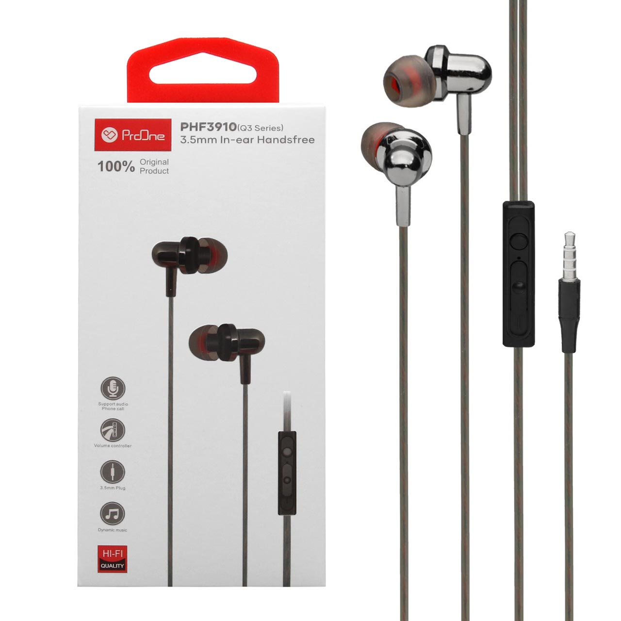 هندزفری باسیم ProOne مدل PHF3910(Q3)-مشکی - فروشگاه - پنل فروشگاهی eways