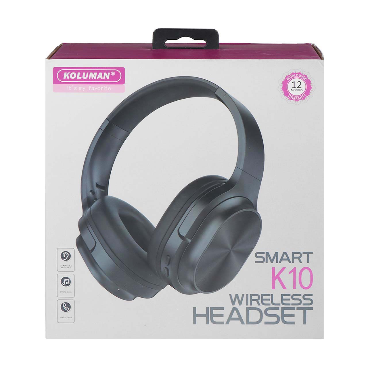 هدست بی سیم Koluman مدل K10 - مشکی (گارانتی یکساله PMC) - فروشگاه - پنل فروشگاهی eways