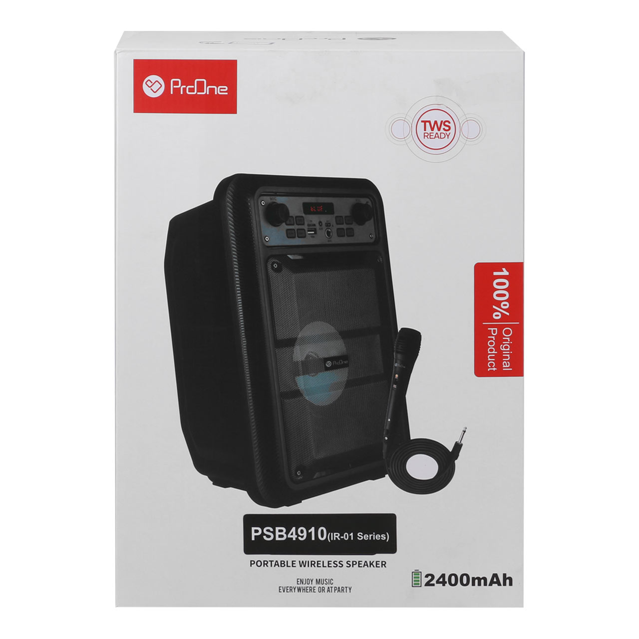 اسپیکر پرتابل ProOne مدل PSB4910(IR-01 Series) - مشکی (پک ناسالم) - فروشگاه - پنل فروشگاهی eways