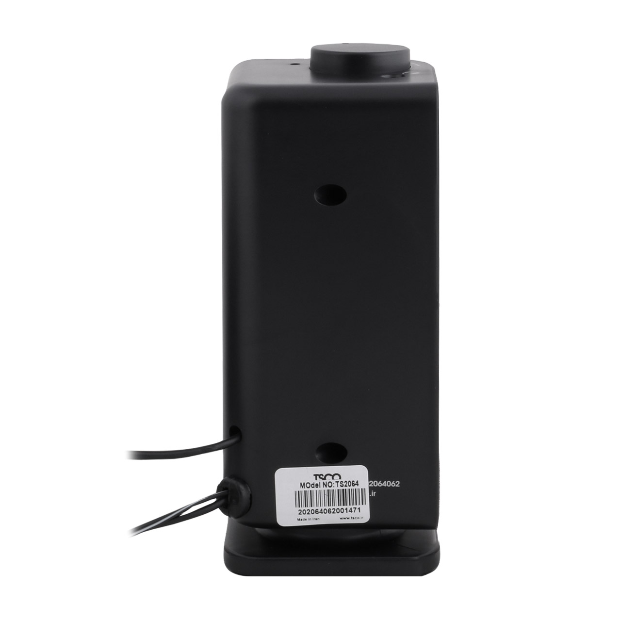 اسپیکر رومیزی (دسکتاپ) دو تکه TSCO مدل TS 2064 - مشکی USB و AUX دار - فروشگاه - پنل فروشگاهی eways