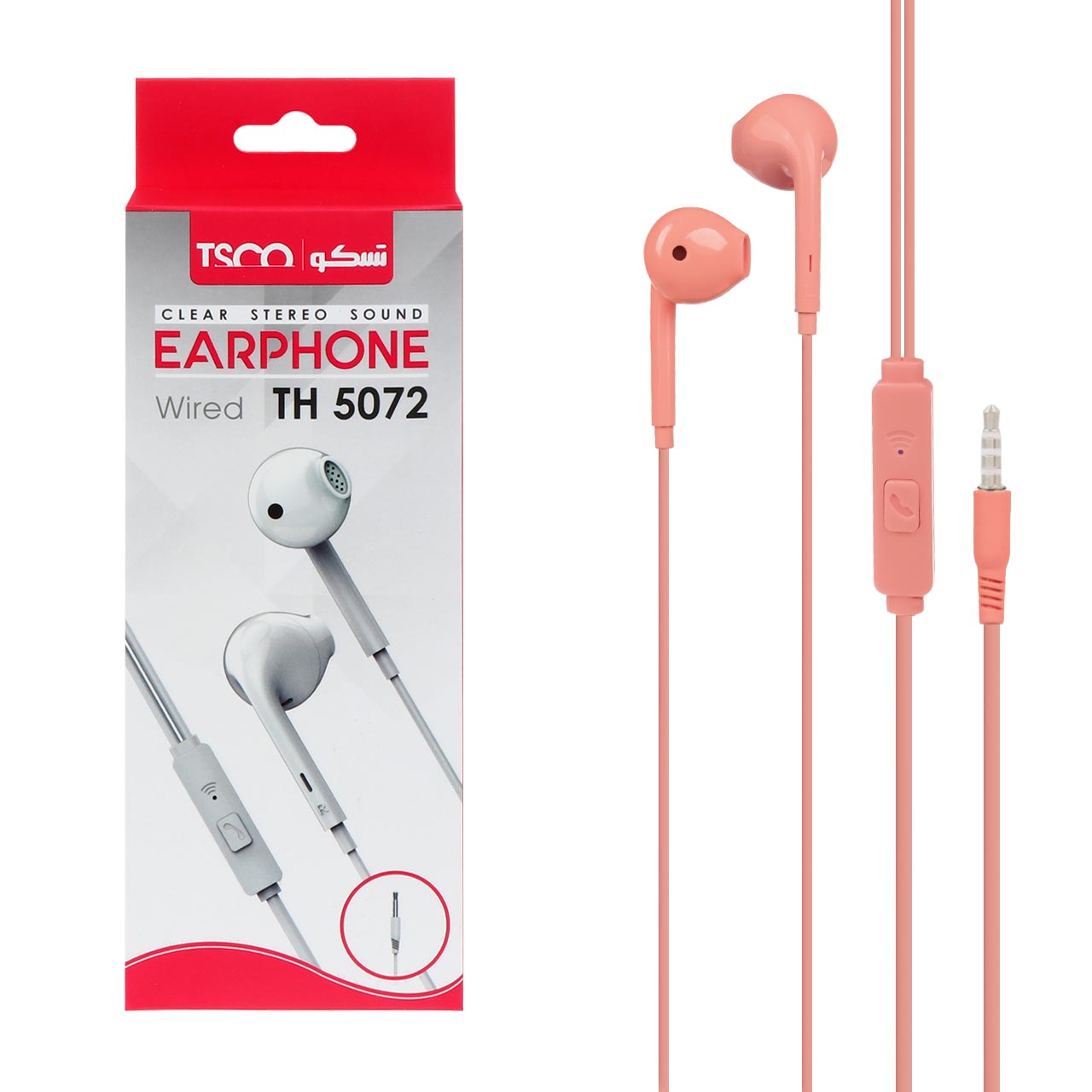 هندزفری با سیم تسکو TH 5072 - گلبهی - فروشگاه - پنل فروشگاهی eways