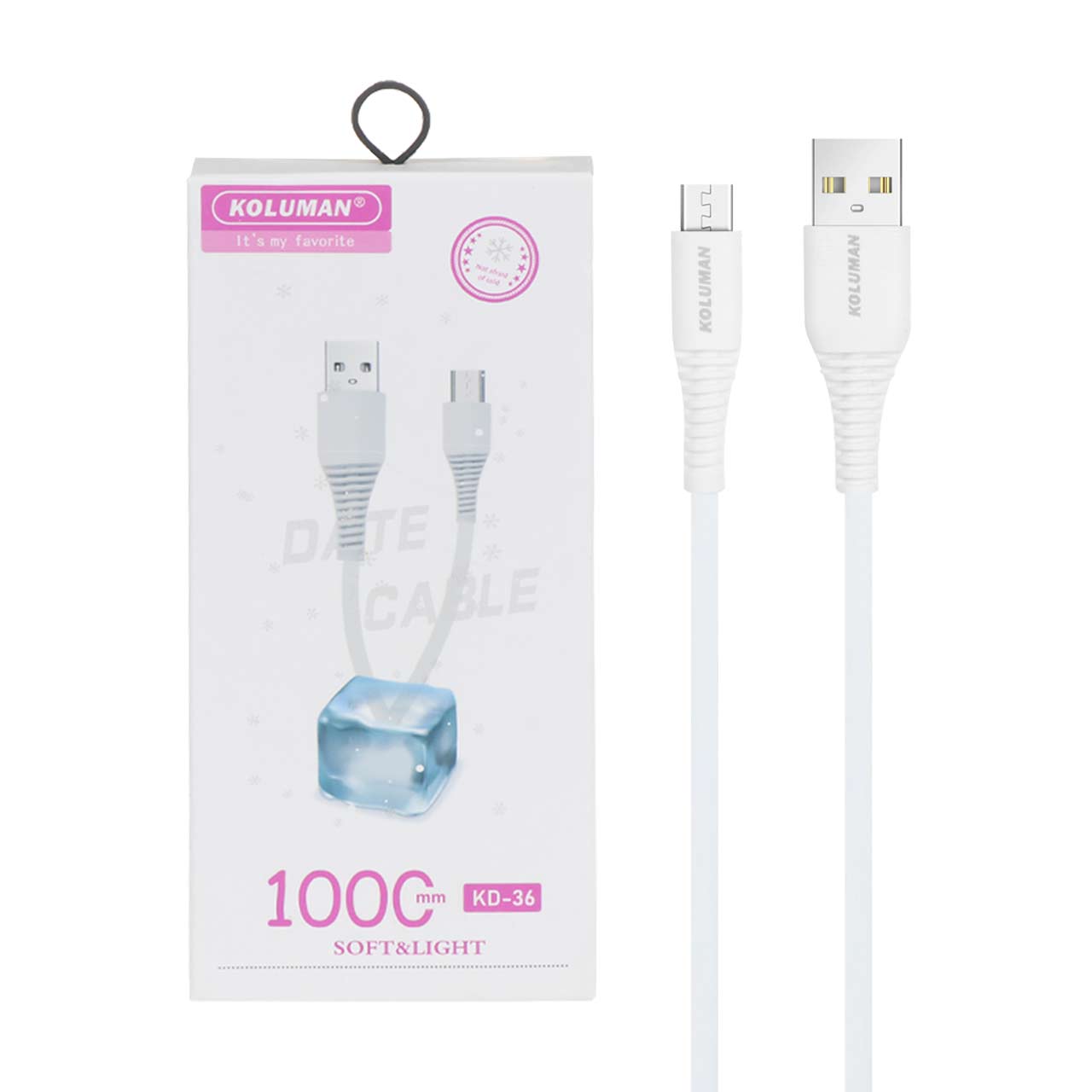 کابل شارژ اندروید Koluman مدل KD-36-سفید - فروشگاه - پنل فروشگاهی eways