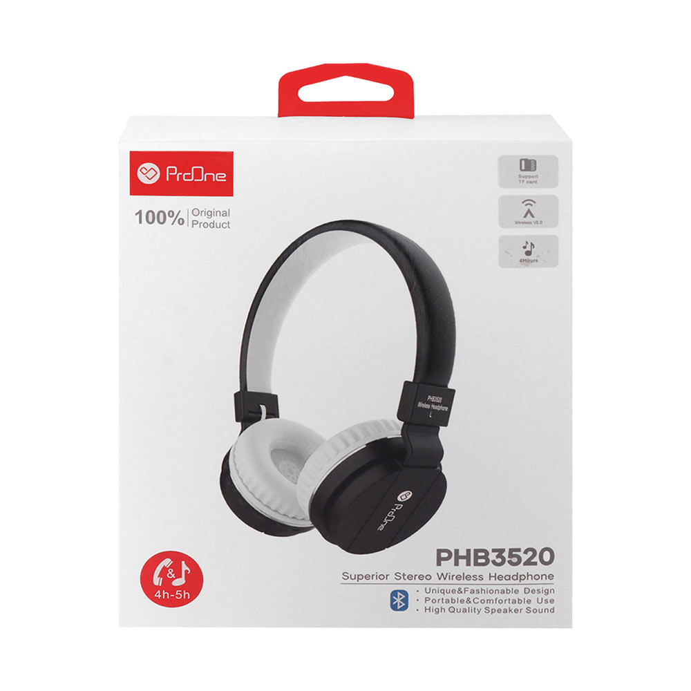 هدفون بلوتوث ProOne مدل PHB3520-مشکی (کارکرده) - فروشگاه - پنل فروشگاهی eways