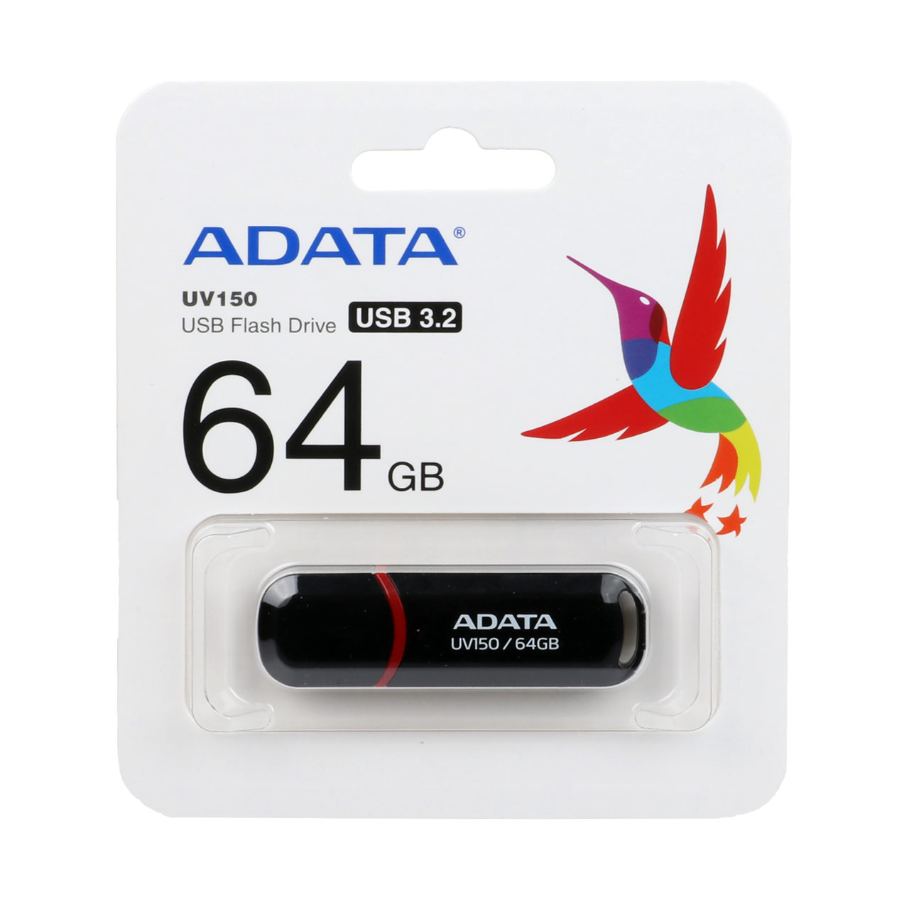 Adata UV150 USB 3.2 Flash Memory-64GB مشکی - (گارانتی پنج ساله آونگ ...