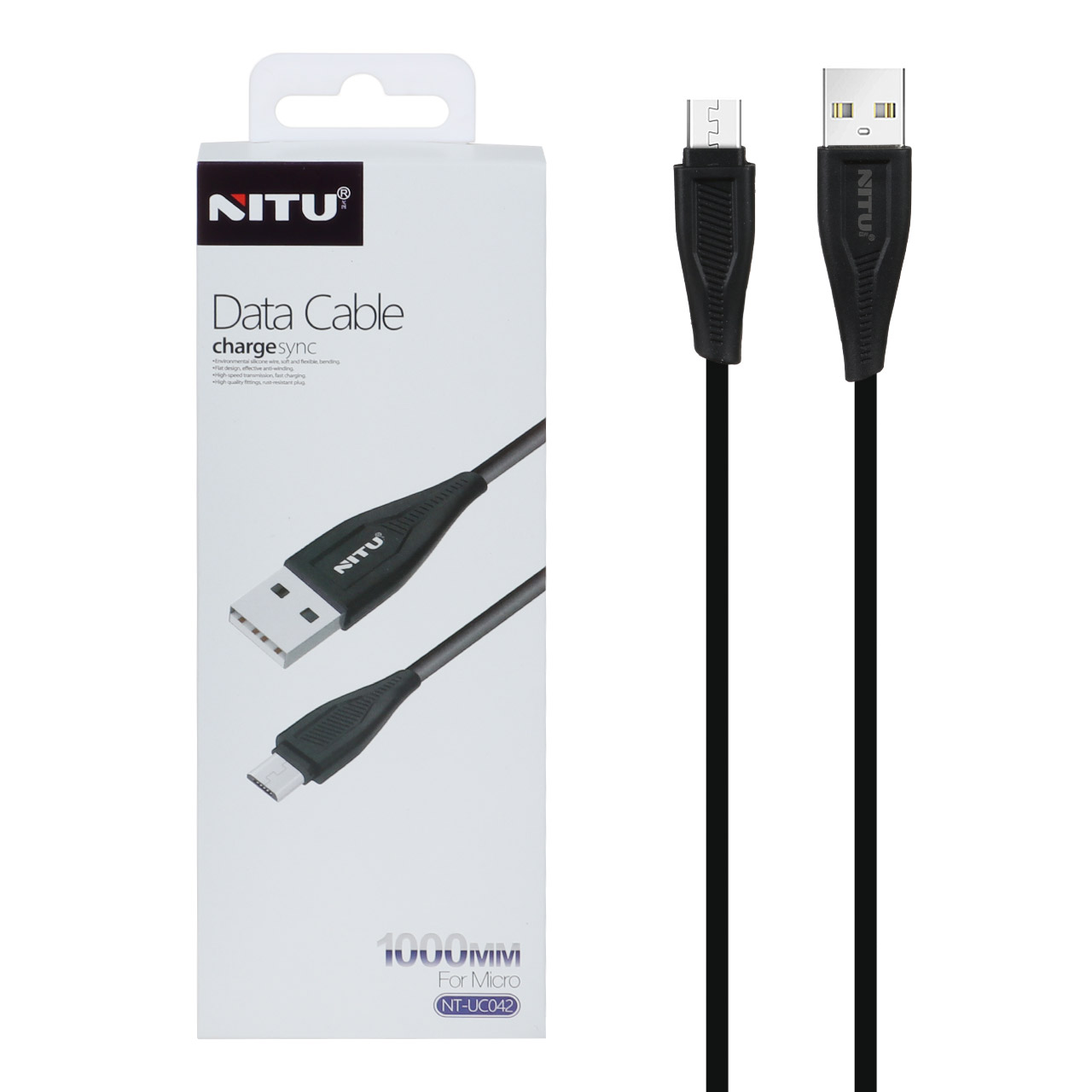 کابل شارژ اندروید NITU مدل UC042 - مشکی - فروشگاه - پنل فروشگاهی eways